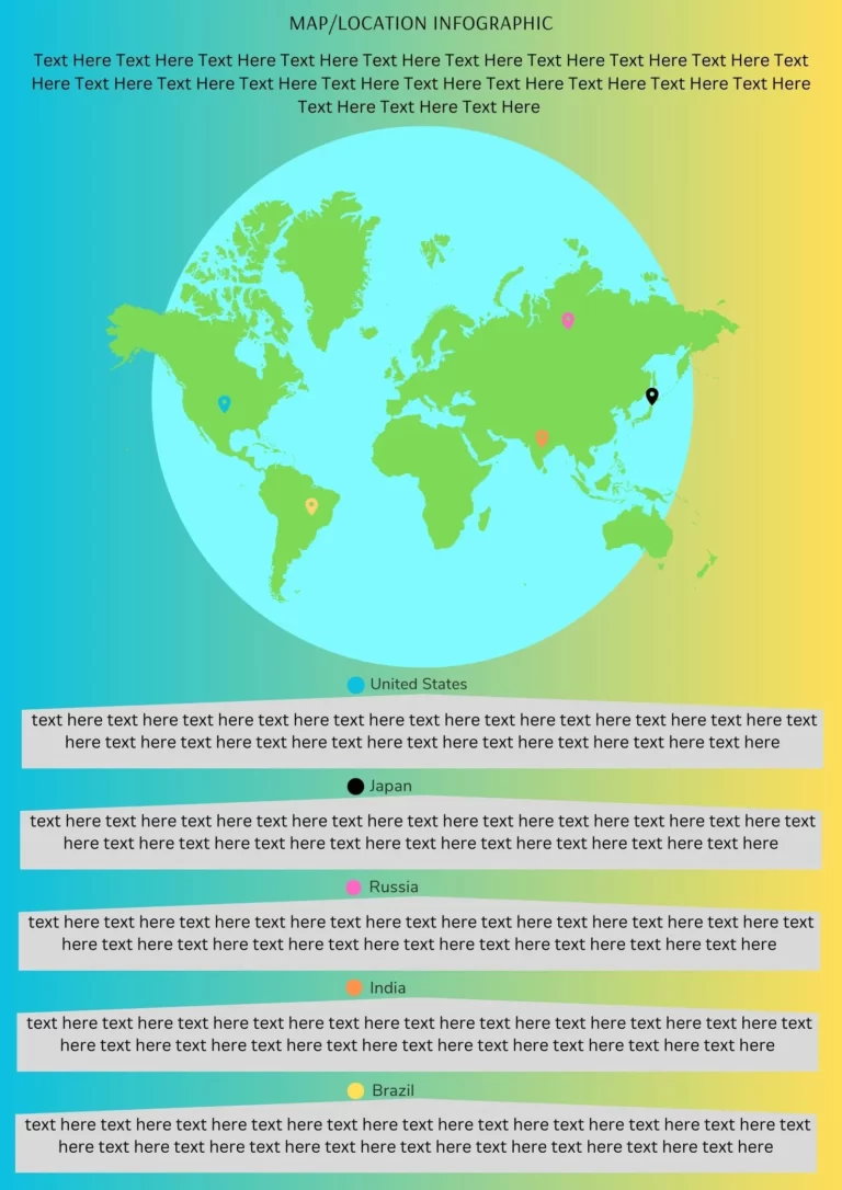 What Is Map Infographic Template With 1 Cool Example